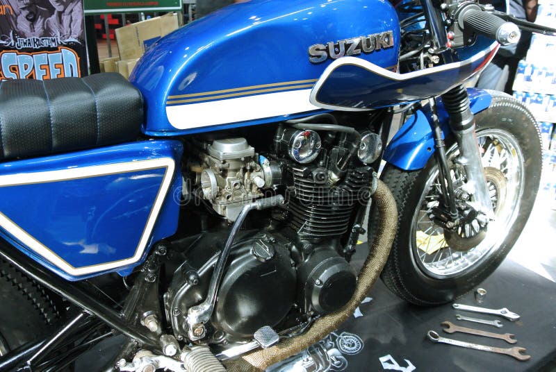 Selective Focused on a High Performance Motorcycle Engine. Editorial ...