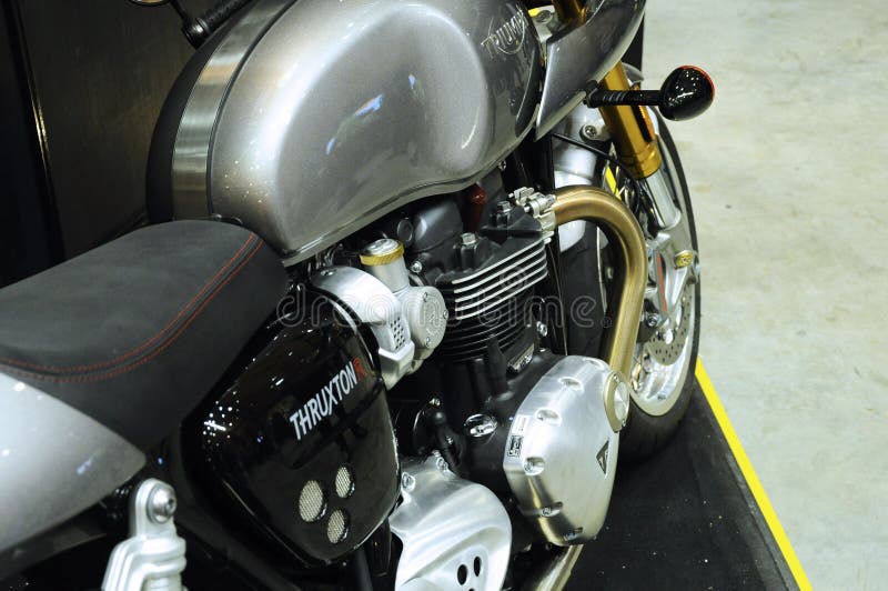 Selective Focused on a High Performance Motorcycle Engine. Editorial ...