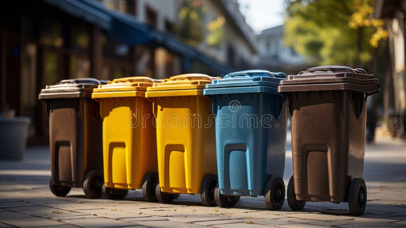 Selective Garbage Collection, Containers Stock Illustration ...
