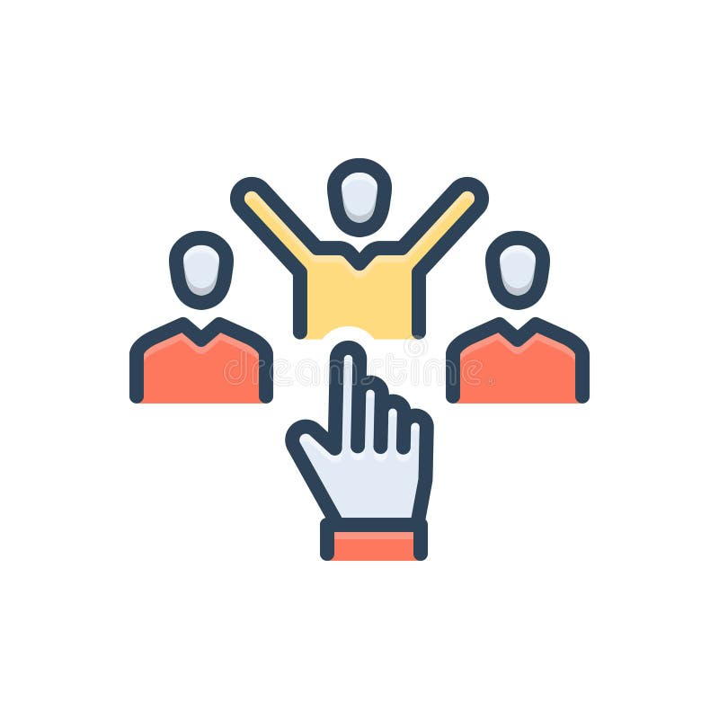 Color Illustration Icon for Selective, Choosy and Judicious Stock ...