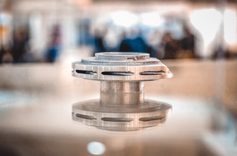 Selective Laser Melting. Object Printed on Metal 3d Printer Close-up ...