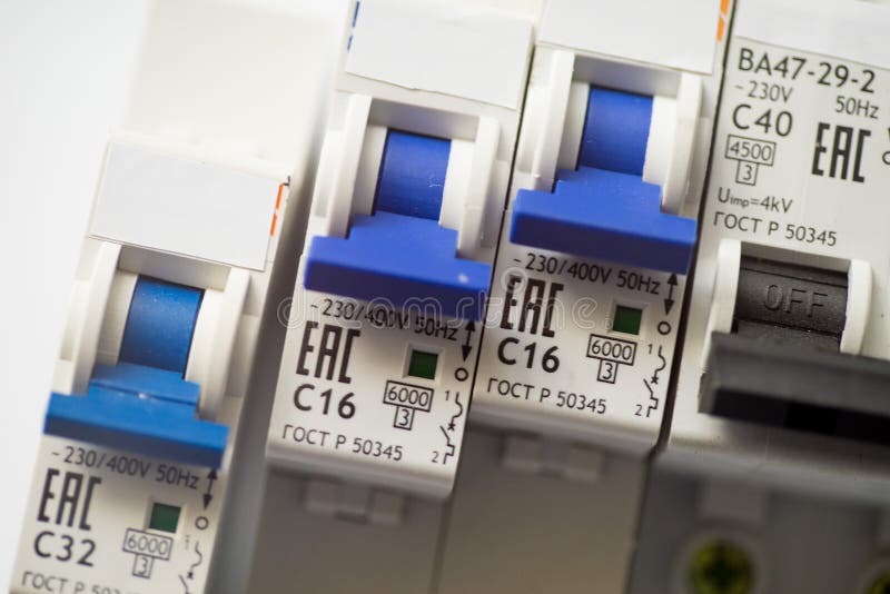 Selective Main Circuit Breaker Close Up Editorial Photography - Image ...