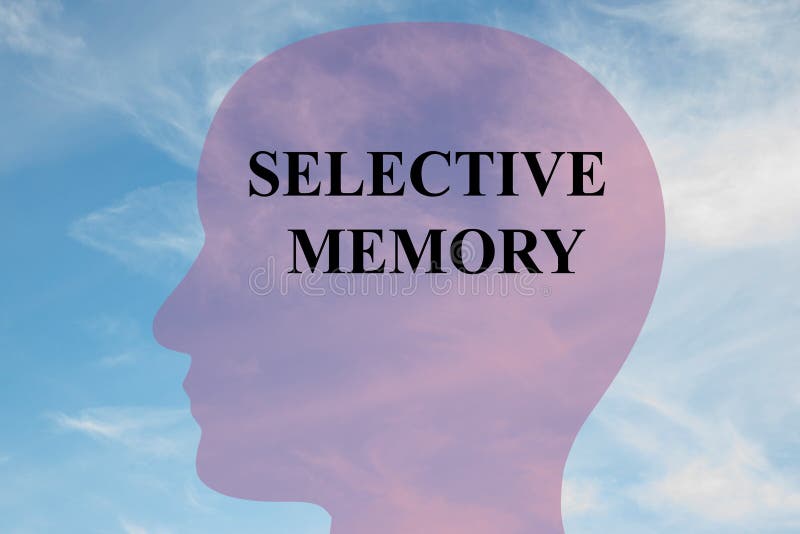 Selective Memory - concept stock illustration. Illustration of ...