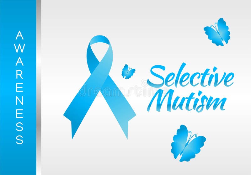 Selective Mutism Awareness Vector Illustration Stock Vector ...