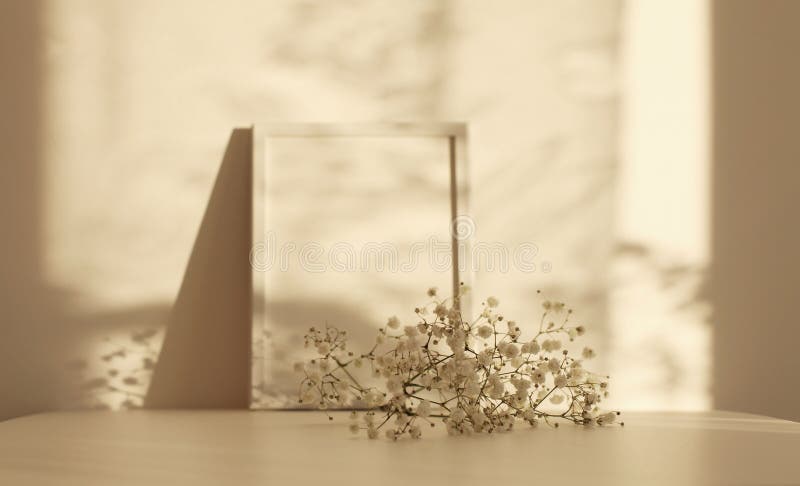 Selective Soft Focus Frame and Flower with Copy Space for Your Text ...