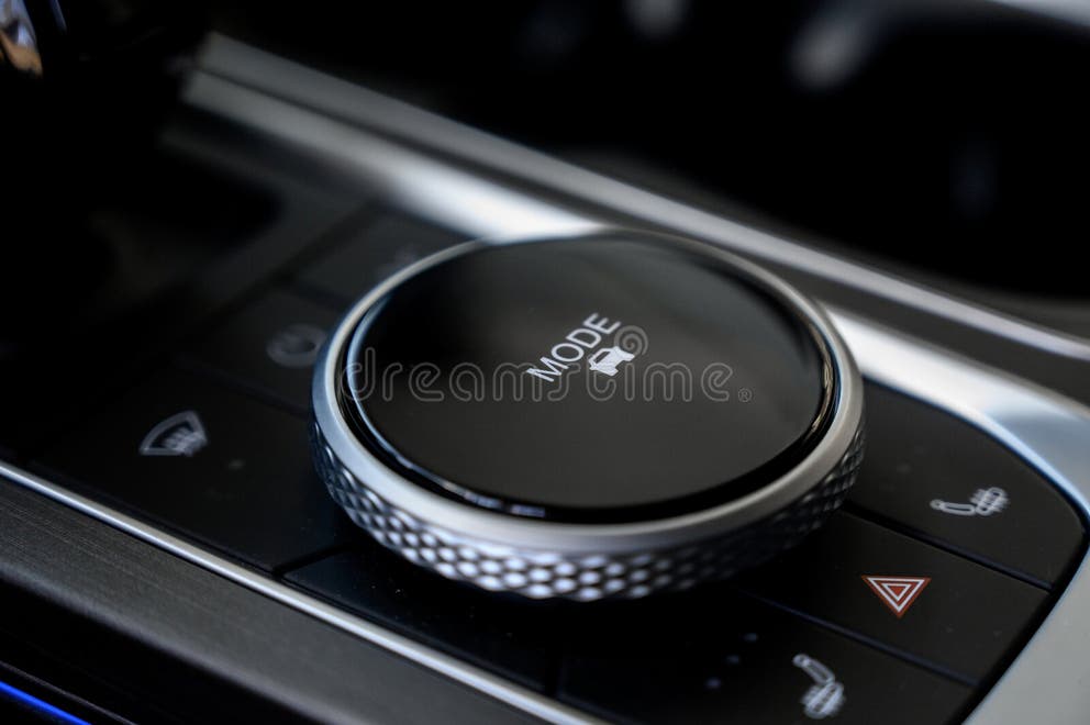 Automatic Transmission Selector in the Interior of a Modern Car Stock ...