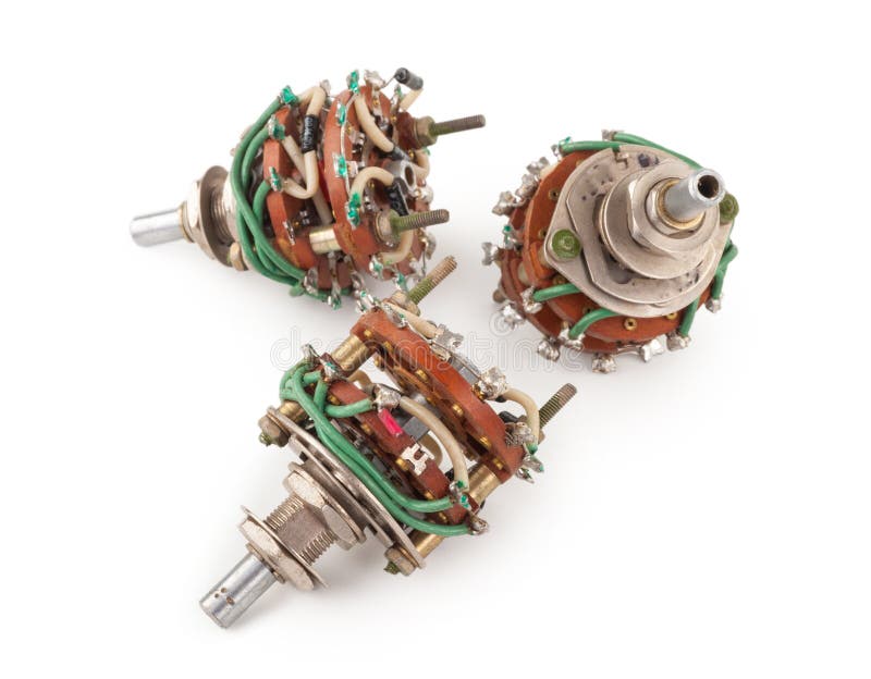 Selector Switch of Control Panel, Industrial Plant. Stock Photo - Image ...