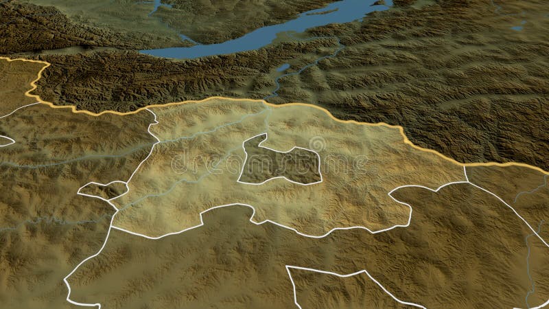 Selenge, Mongolia - Highlighted. Physical Stock Illustration ...