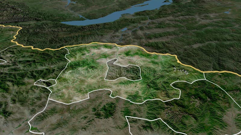 Selenge, Mongolia - Highlighted. Satellite Stock Illustration ...