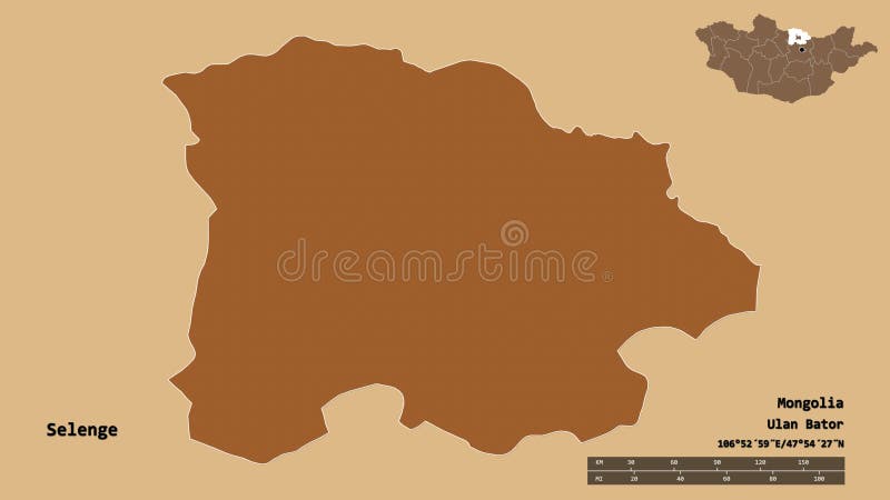 Selenge Province Aimags, Provinces of Mongolia Map Vector Illustration ...