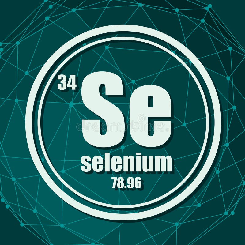 Selenium Chemical Element Stock Vector Illustration Of Icon 137406611