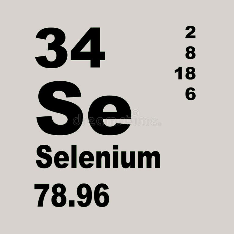 Periodic Table of Elements: Selenium Stock Illustration - Illustration ...