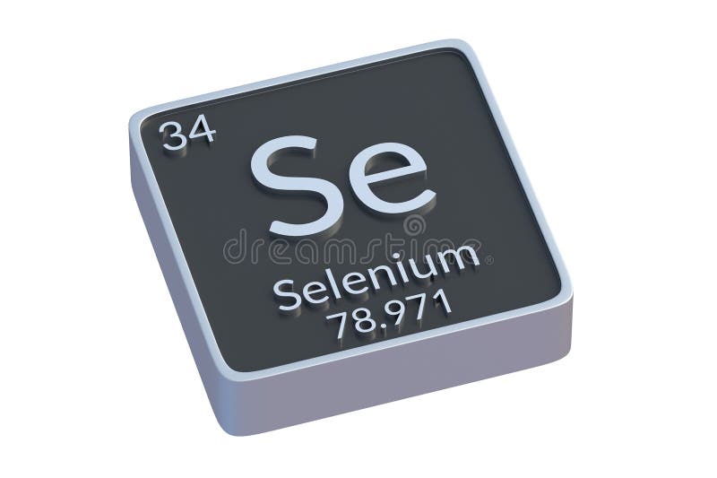 Selenium Se Chemical Element of Periodic Table Isolated on White ... Selenium Se Chemical Element of Periodic Table Isolated on White ...