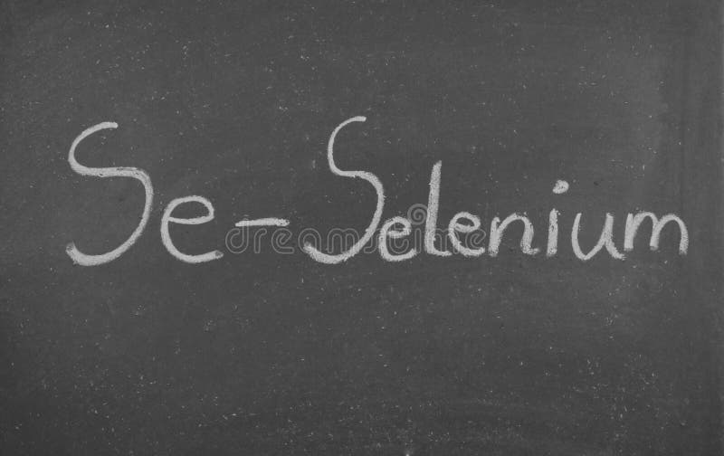 Selenium Se stock photo. Image of chalk, black, blackboard - 216267950