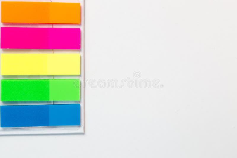 Self-adhesive Colored Strips Stock Image - Image of strips, office ...