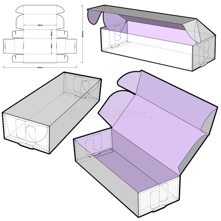Self-assembling Folding Box. Ease of Assembly, No Need for Glue Internal Measurement 15x7x4cm ...