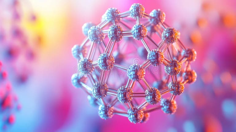 Self-Assembling Nanomaterials Forming in a Futuristic Environment Stock Illustration ...