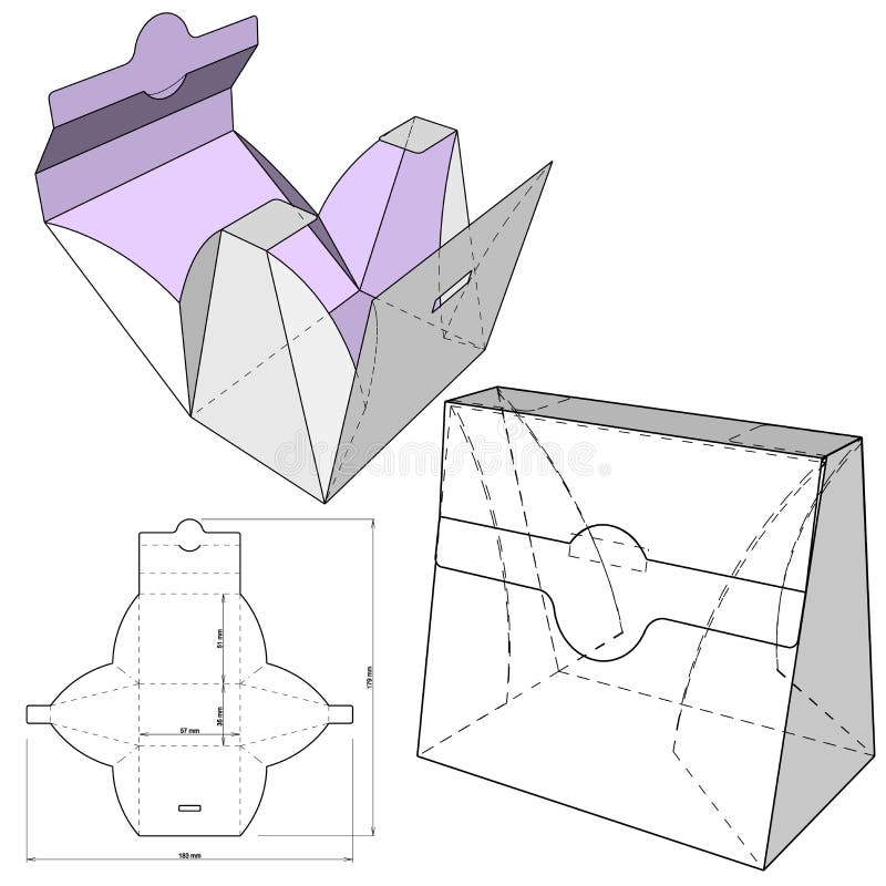 Cardboard Packaging Internal Measurement 17x12.65x72cm and Die-cut ...