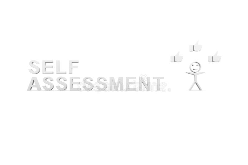 SELF ASSESSMENT Concept Cell Background Stock Illustration ...