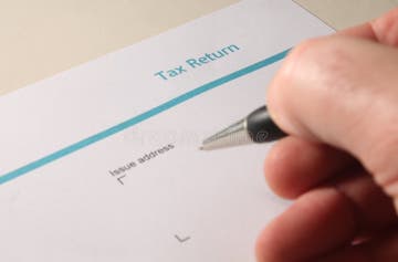 Self Assessment UK Tax Return Form Stock Photo - Image of completing ...