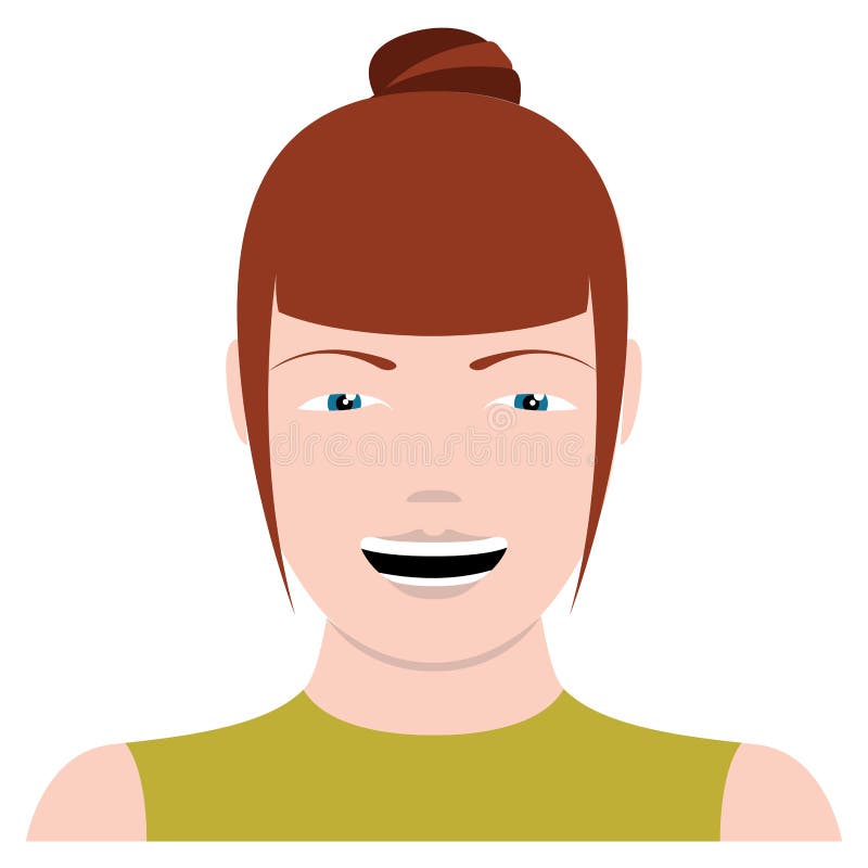 Self avatar of a woman stock vector. Illustration of filled - 137032677