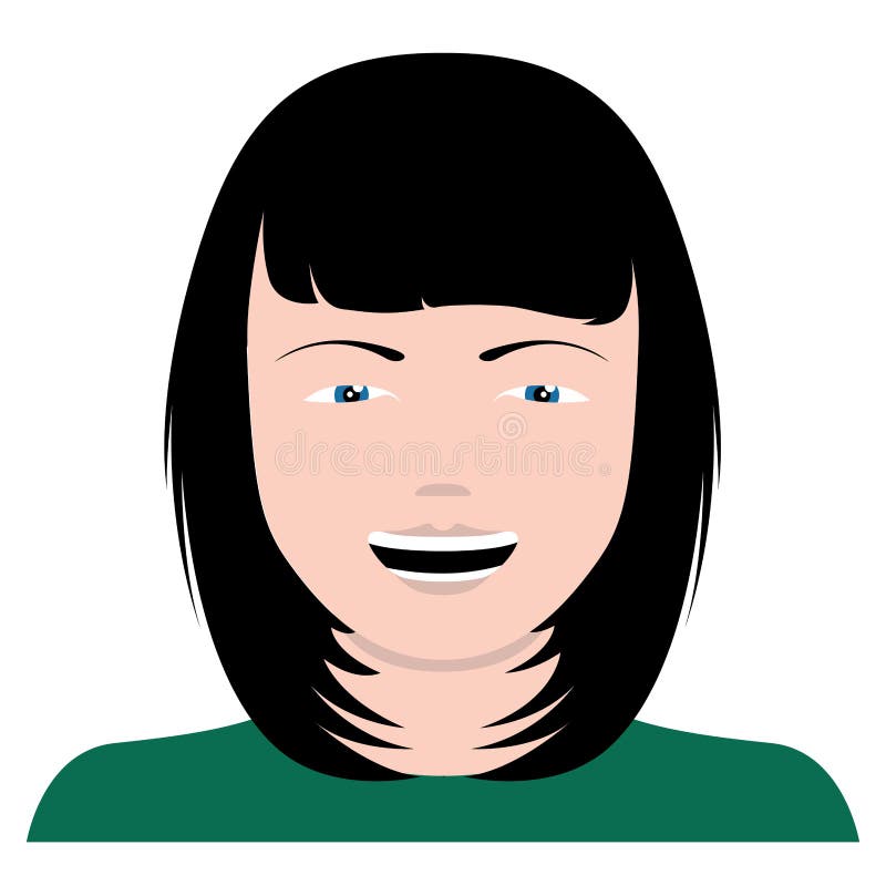 Self avatar of a woman stock vector. Illustration of female - 137032695