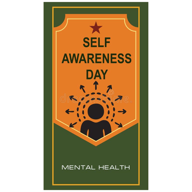 Self Awareness Day sticker stock vector. Illustration of label - 406467771