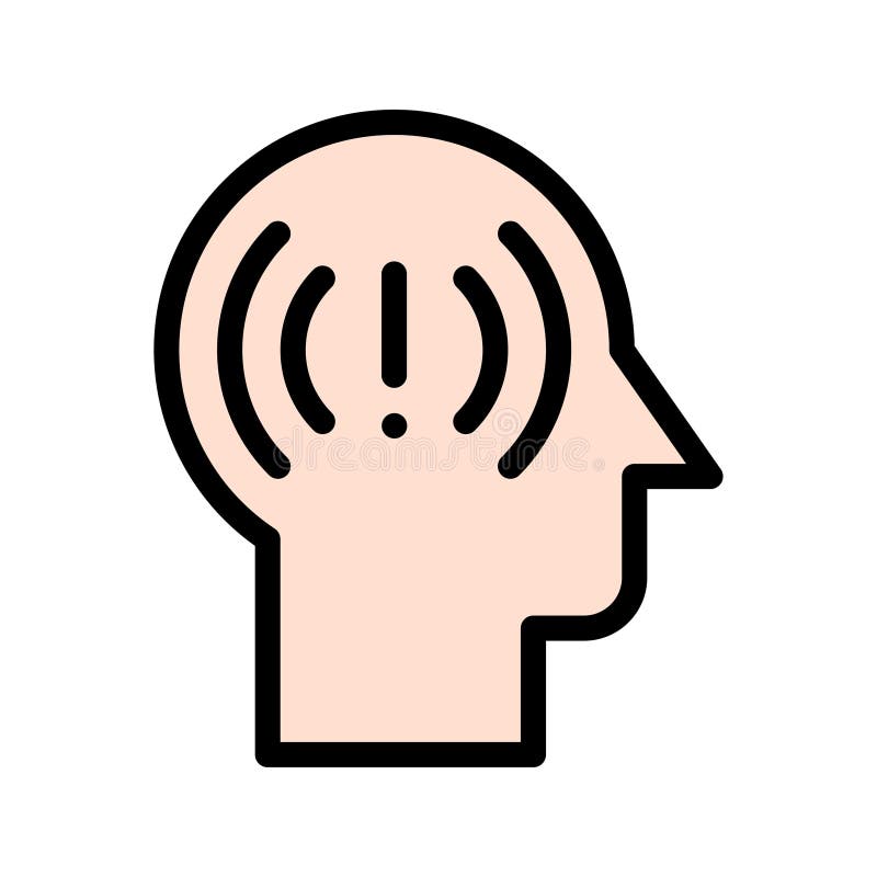 Self Awareness Icon Insightful Design in Flat Lineal Color Style Stock ...