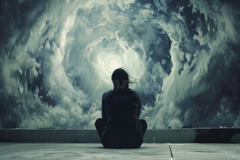 Self-awareness and Introspection Concept Showing Calm and Reflective ...