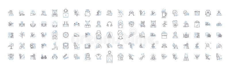 Self-awareness Line Icons Collection. Insight, Reflection ...