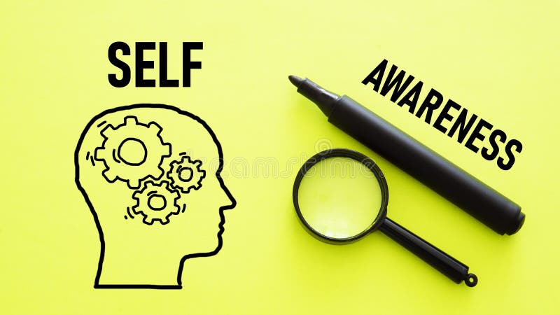 Self Awareness is Shown Using the Text Stock Image - Image of ...