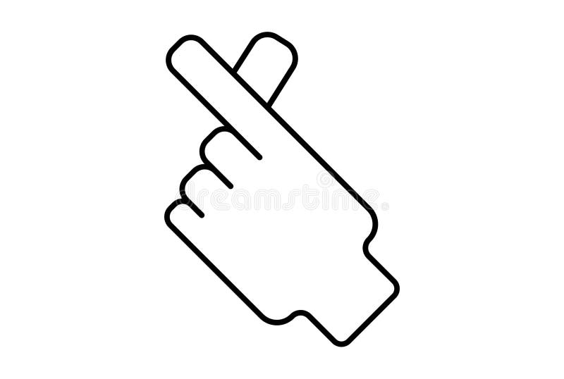 Self Care Hand Icon Gesture Line Symbol Web App Sign Stock Illustration ...