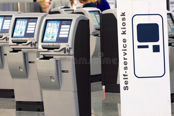 Self Check-in Machine editorial image. Image of airline - 19391525