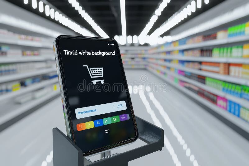 Self-checkout Kiosks or Self-service Payment Machines Stock Image ...