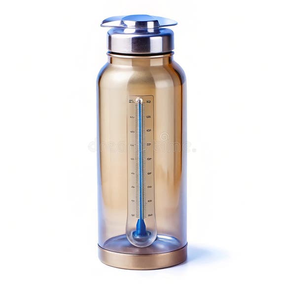 Self Chilling Water Bottle with a Temperature Indicating Label Stock ...