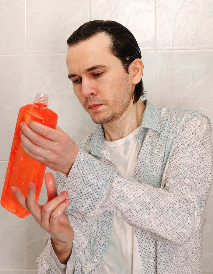 Self cleaning. stock image. Image of person, foam, goods - 15058477