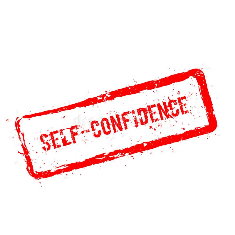 Self-confidence Red Rubber Stamp Isolated on. Stock Vector ...