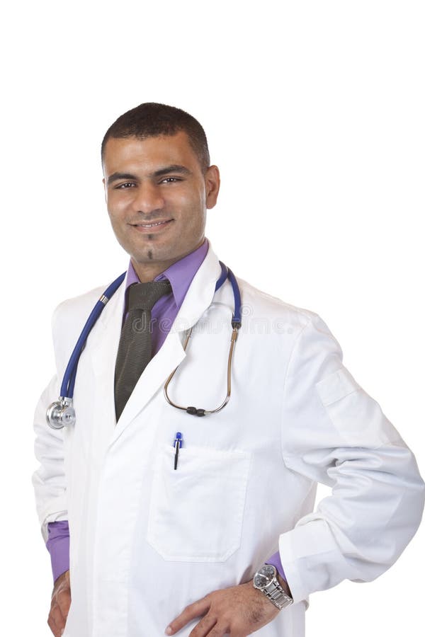 Self Confident Medical Doctor with Stethoscope Stock Image - Image of ...