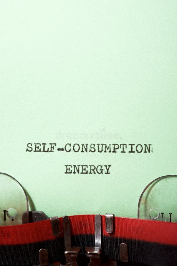 Self consumption energy stock photo. Image of connection - 234083788