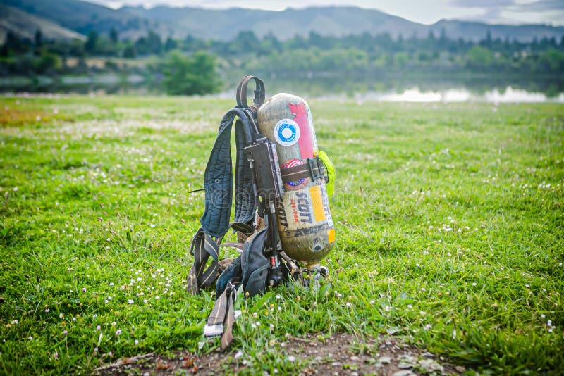 Self Contained Breathing Apparatus SCBA Stock Photo - Image of ...