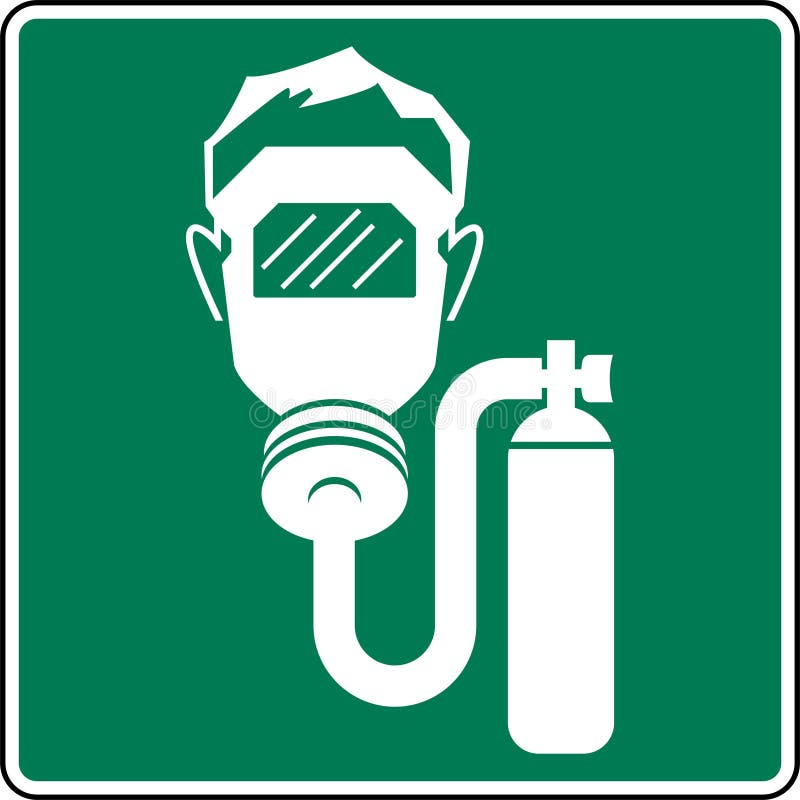Self-Contained Breathing Apparatus Sign Stock Vector - Illustration of ...