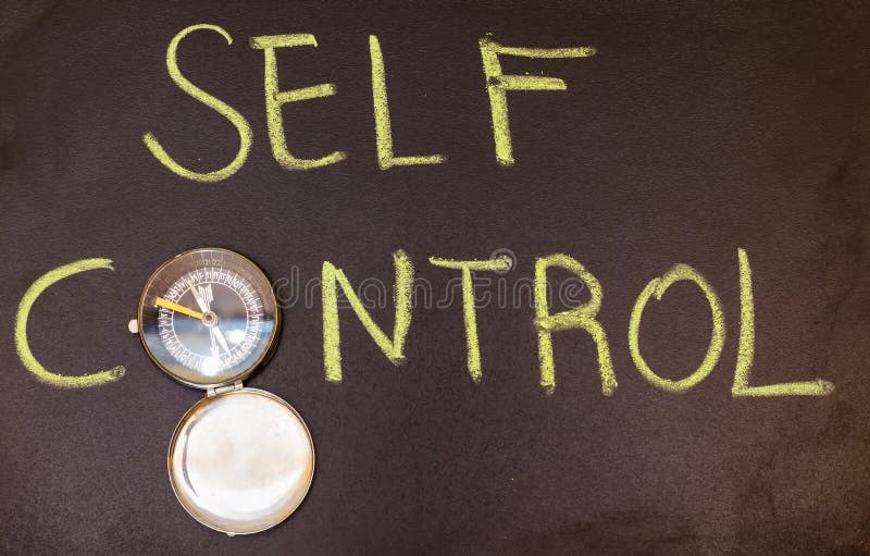 Self Control Concept. Handwriting Self Control Inscription Text on ...
