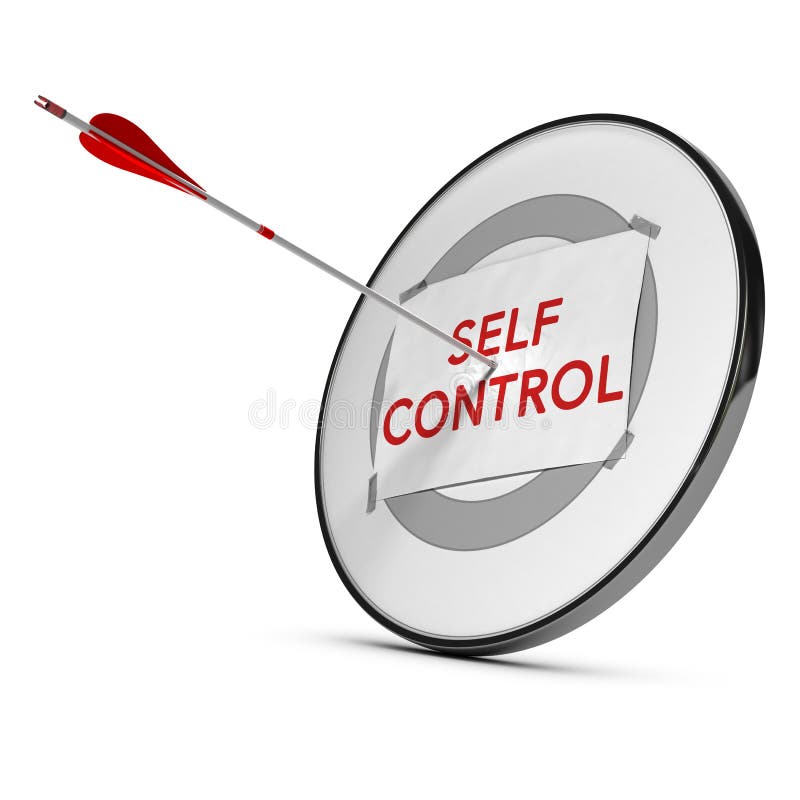 Self Control stock illustration. Illustration of concept - 41922671