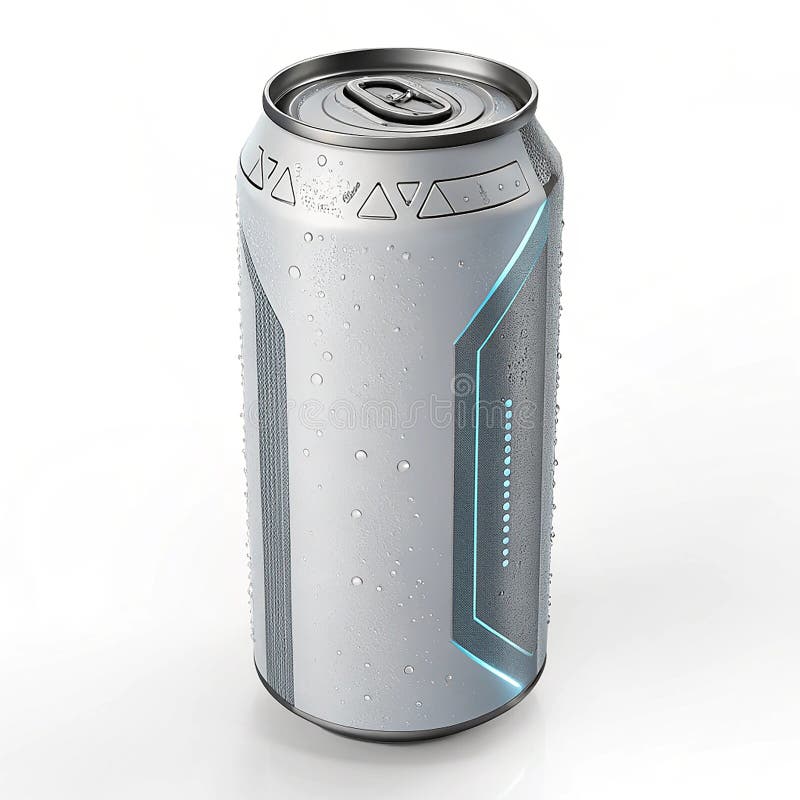 Self Cooling Soda Can with a Sleek Tech Inspired Look Stock ...