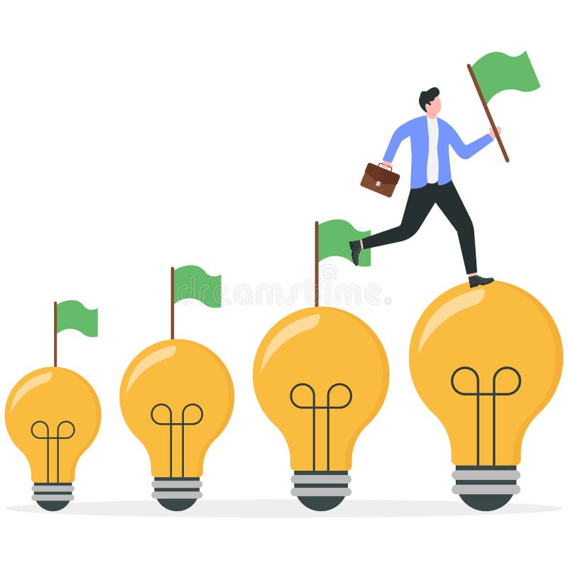 Self Creativity Growth Along Career Path, Mindset Development, Stock ...