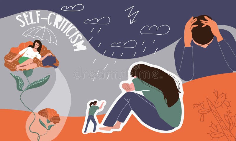 Inner Self Critic Stock Illustrations – 39 Inner Self Critic Stock ...