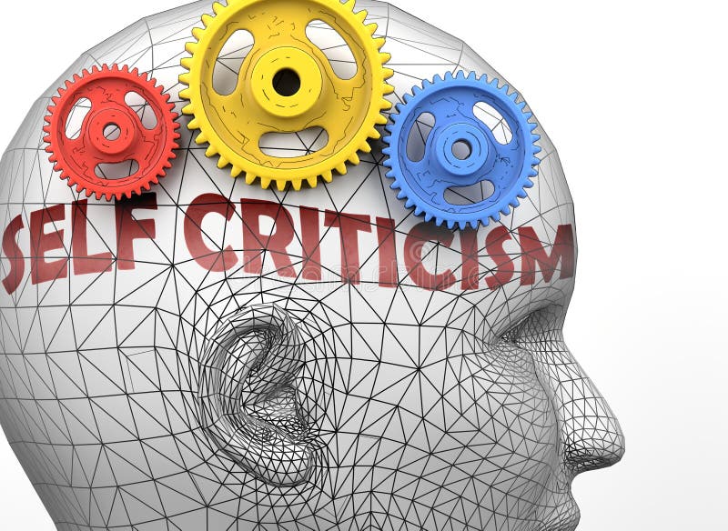 Self Criticism and Human Mind - Pictured As Word Self Criticism Inside ...