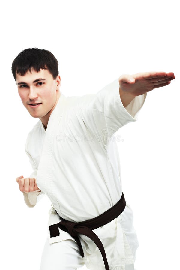 Self-defence stock photo. Image of kimono, pose, bellicose - 9673804