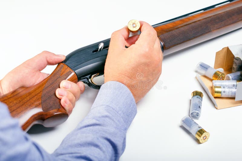 Man with Rifle or Gun Ready for Safety and Defense Stock Image - Image ...