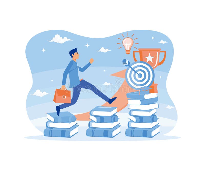 Self Development Concept. Idea of Personal Growth and Progress ...